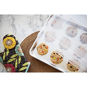 Nordic Ware Half Sheet Cover and Natural Aluminum Commercial Cake Pan with Lid