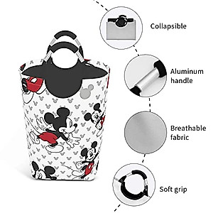 White Laundry Bag Foldable Square Laundry Hamper Waterproof for Washing Storage, 50L