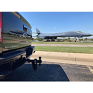 Bulletproof Hitches™ 2.0" Adjustable Medium Duty (14,000lb Rating) 4" Drop/Rise Trailer Hitch with 2" and 2 5/16" Dual Ball (Black Textured Powder Coat)
