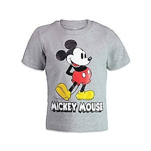 Disney Mickey Mouse Donald Duck Goofy Pluto Toddler Boys 4 Pack Graphic T-Shirts 4T