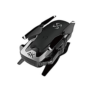 DRONE-CLONE XPERTS Drone X Pro AIR 4K Ultra HD Dual Camera FPV WiFi Quadcopter Follow Me Mode Gesture Control 2 Batteries Included (BLACK)