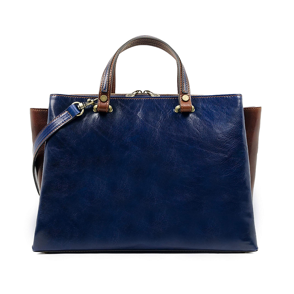 Time Resistance Leather Handbag for Women - Italian Handmade Bag - Top Handle Bag - Ladies Handbag - Cowhide Purse - Shopper