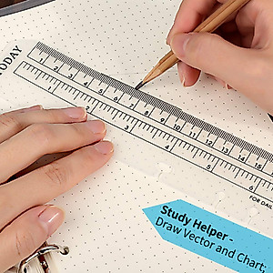 LEOBRO Refillable A5 Notebook Set, 2 Pack A5 Dotted Filler Paper, 320 Pcs Index Tabs, with Binder Pocket, 3-Pocket Loose-Leaf Bags, Ruler Marker, Paper Refill for 6-Ring A5 Binders Planner Notebook