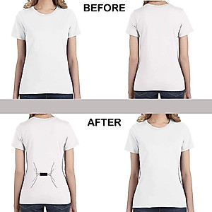 MJartoria Fit Dress Cinch Clips Back Cinch Set, Scarf Retro Cardigan Collar Shirt Shawl Coat Sweater Clips for Women (Black)