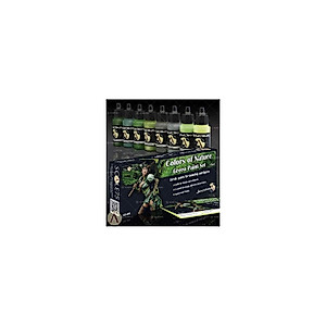 Scale 75 Scale Color Green Paint Set, Colors of Nature.