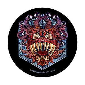 Dungeons & Dragons Eye Of The Beholder Stained Glass PopSockets PopGrip: Swappable Grip for Phones & Tablets