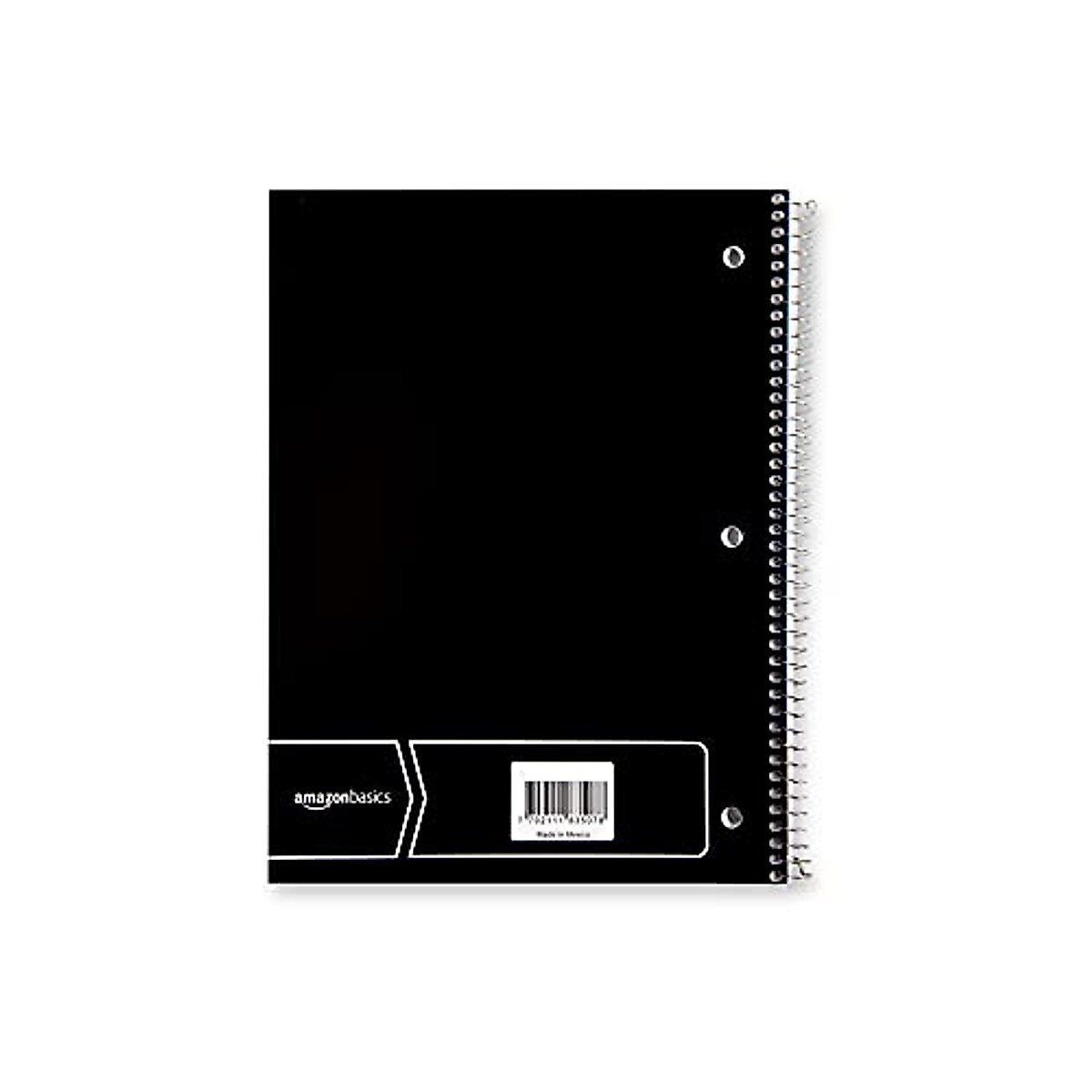 Amazon Basics College Ruled Wirebound Spiral Notebook, 70-Sheet - 5-Pack, Assorted Solid Colors