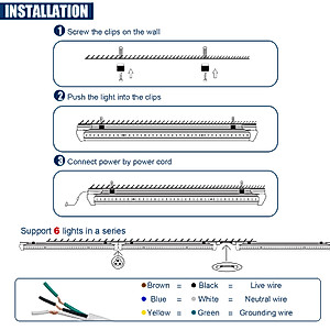 EPESTOEC LED Shop Light 4FT, 42W 6300LM 5000K Super Bright White,V Shape Integrated T8 LED Tube Light,High Output Linkable Shop Lights