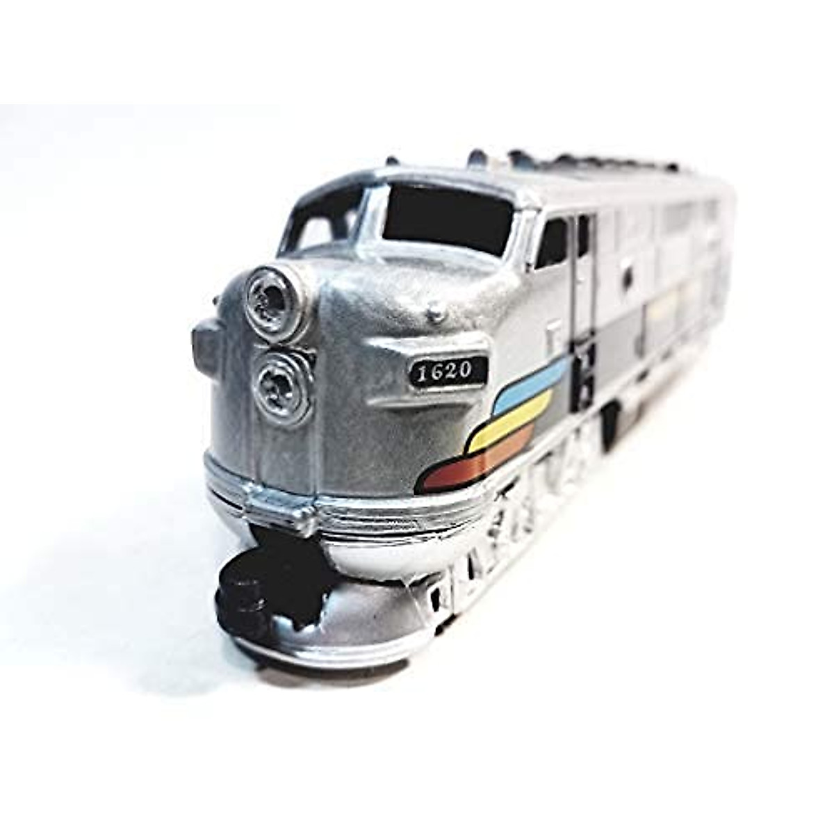 Showcast Classic Freight Loco Pacific Line #1620 Silver & Black Locomotive 7" Diecast Train