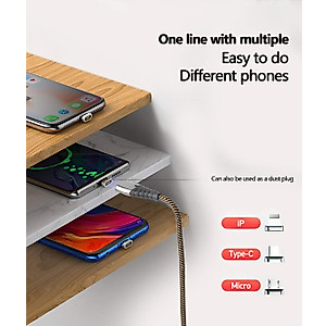 Magnetic Charging Cable 2Pack 6ft Phone Charger Cord and 4Pack Magnet Lightning Adapter for Apple IPhone14/13/12/11/Xs/Max/XR/X/8/8 Plus/7/6/6s/SE/5c/5s/5 iPad Air 2/Mini