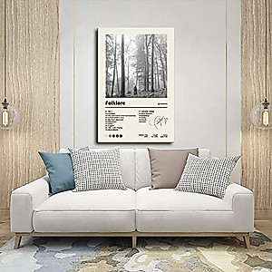 JKKUOP Folk Music Album Cover Signed Limited Poster Canvas Poster Bedroom Decor Sports Landscape Office Room Decor Gift Unframe 12x18inch(30x45cm)