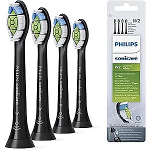 Philips Sonicare HX6064/33 DiamondClean Standard Size Black Toothbrush Heads (4 Pack)