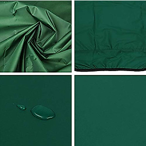 boyspringg Swing Cushion Cover Swing Seat Cover Waterproof Replacement for 3 Seat Swing Chair All Weather Swing Chair Protection 59"x59"x4" (Green)