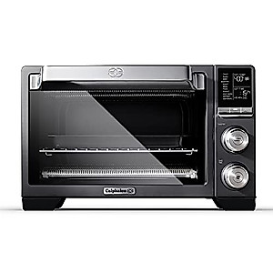 Calphalon Quartz Heat Countertop Toaster Oven, Stainless Steel, Extra-Large Capacity, Black, Dark Gray