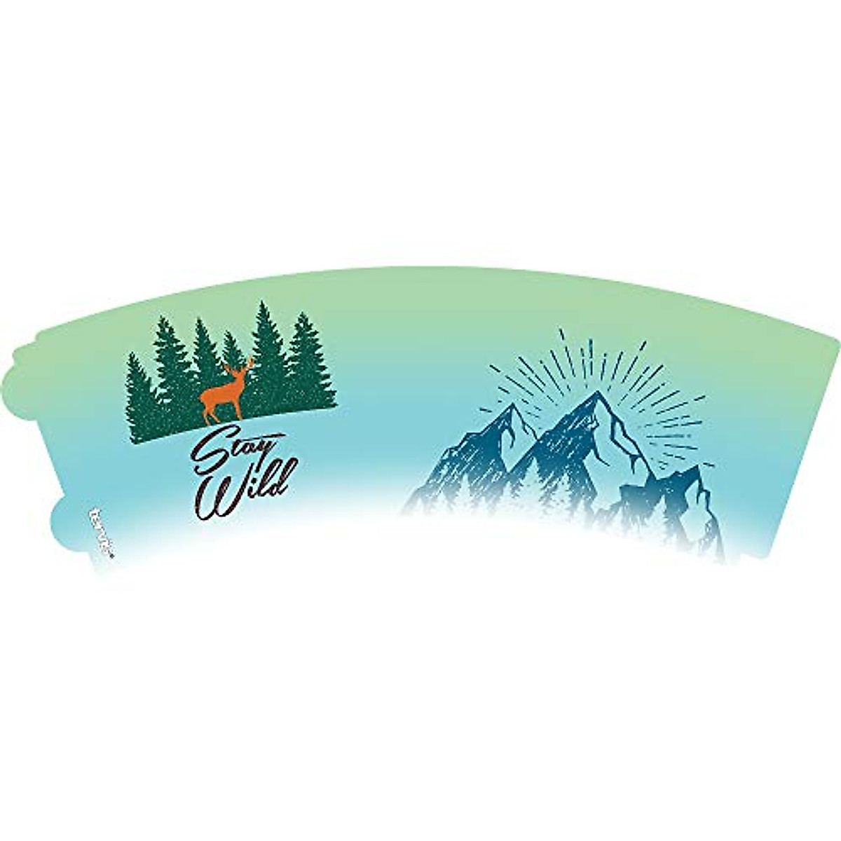 Tervis Made in USA Double Walled Stay Wild Insulated Tumbler Cup Keeps Drinks Cold & Hot, 16oz Mug - No Lid, Clear