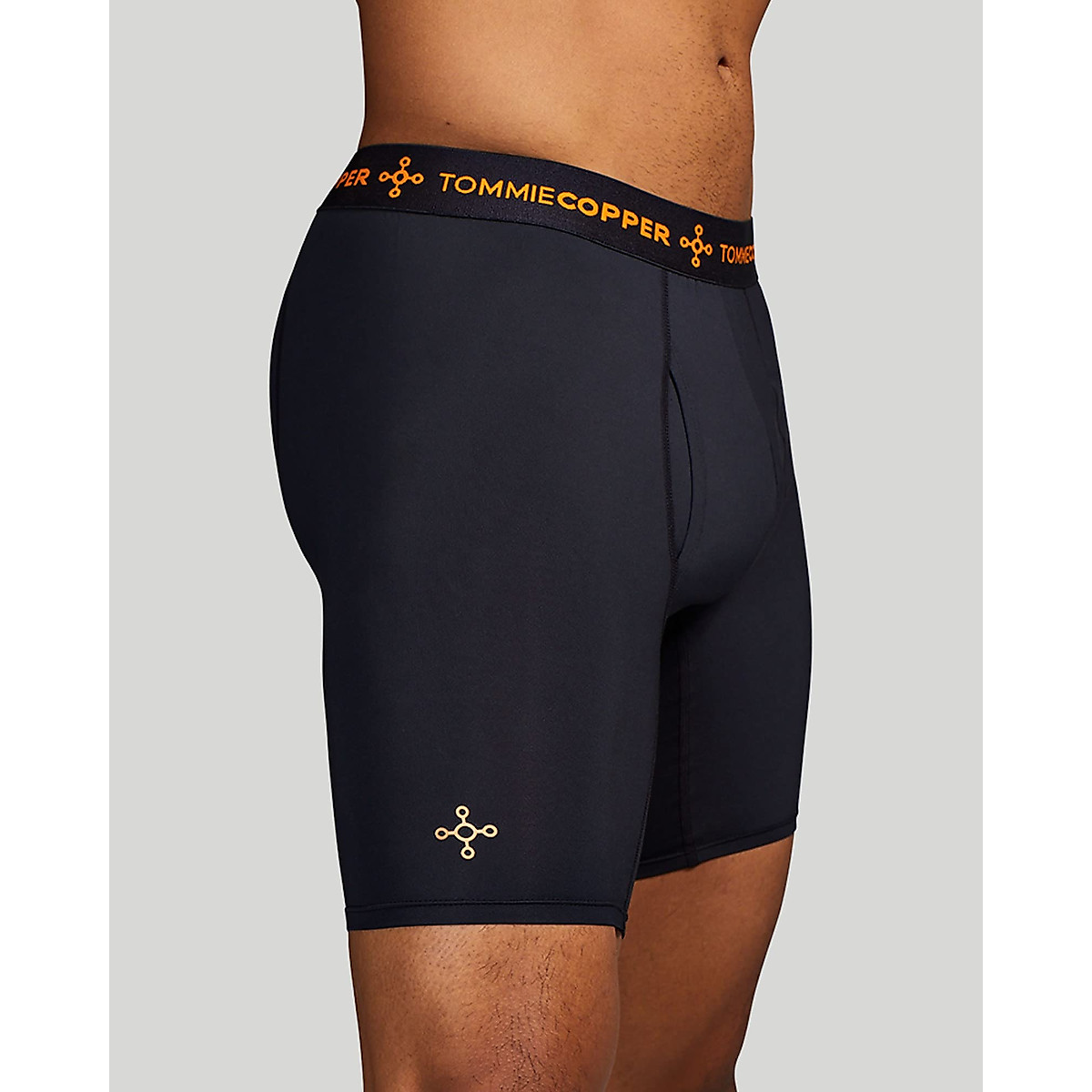 Tommie Copper Men’s Performance Compression Undershorts | Breathable Underwear with Fly I Sweat Wicking 4D Stretch Briefs for Everyday - Black - Medium