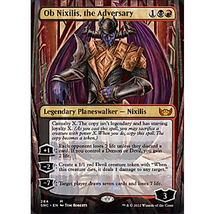 Magic: the Gathering - Ob Nixilis, The Adversary (284) - Borderless - Streets of New Capenna
