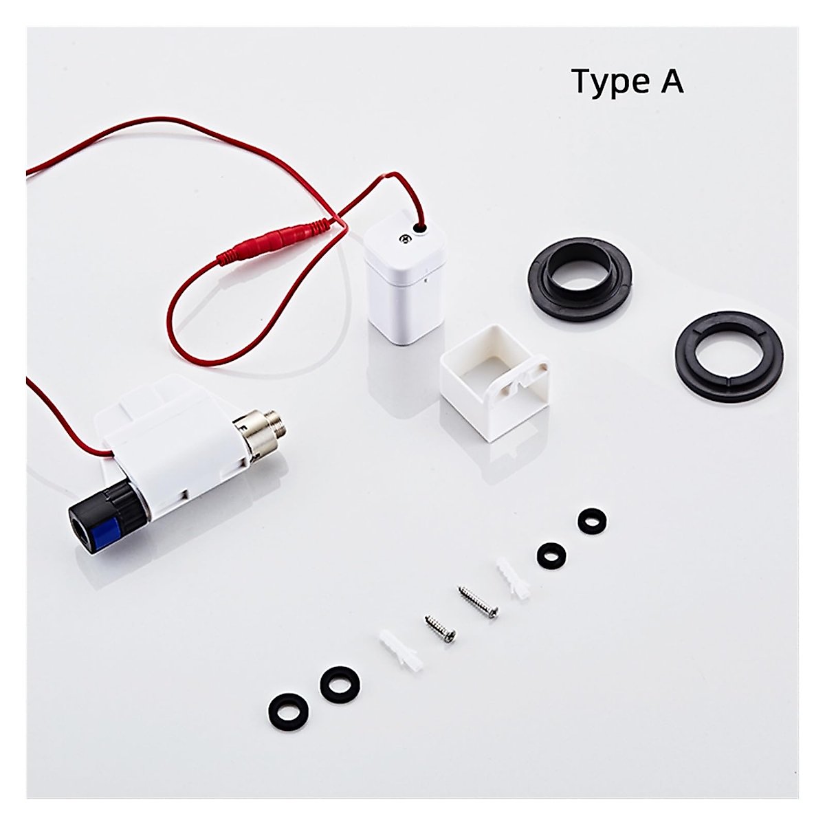 VOIV Touch Controller Accessorries for Kitchen Faucet Smart Induction Sensor Mixer Replacement Spare Part with Battery Box (Color : B with signal line)
