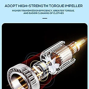 Portable Washing Machine, Ultrasonic Turbo Laundry Machine with Suction Cups, Automatic Clothes Washer Sink Dishwashers Suitable for Home, Business, Travel, College Room, RV, Apartment