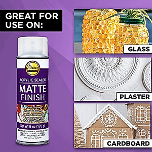Aleene's Spray Finish 6oz Acrylic Sealer, 6 Ounce (Pack of 1), Clear-Matte