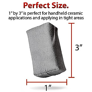 Adam's Polishes Suede Applicator (2 Pack) Car Detailing Sponge Applicator, Use With Ceramic Coating For Cars, Ceramic Spray Coating, Graphene Coatings On Car Paint, Metal, Plastic Trim, Rubber & Glass