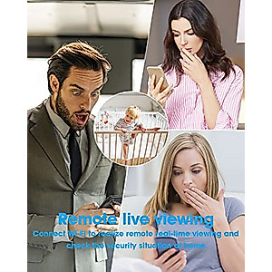 Pomocuty Hidden Camera Clock WiFi Mini Spy Cameras with Video Wireless Small Nanny Cams HD 1080P Indoor Camera for Home/Office Security