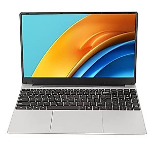 15.6inch Laptop, 1366x768 Full HD Large Screen for Intel J3355CPU CPU Portable Laptop with Numeric Keypad, 8GB RAM 512G ROM, with Camera, Built in Stereo Speakers, Microphone