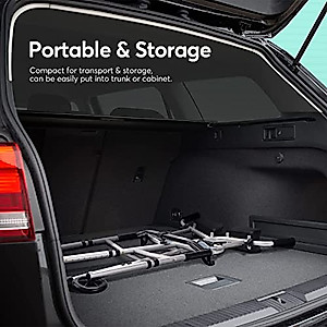 OasisSpace Folding Walker - Standard Walker with 5’’ Wheels and Removable Padded Armrests 300lbs, Platform Walker with Arm Support for Senior, Handicap & Disabled