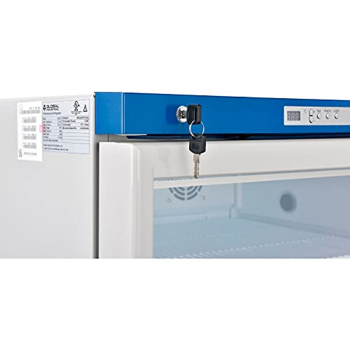 Global Industrial Undercounter Laboratory Refrigerator, Glass Door, 4.2 Cu.Ft.