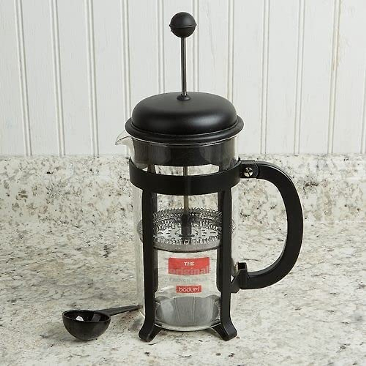 Bodum Java French Press Coffee and Tea Maker with SAN Plastic Shatterproof Carafe, 34 Ounce, Black