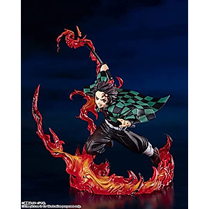 TAMASHII NATIONS - Demon Slayer: Kimetsu no Yaiba - Tanjiro Kamado Total Concentration Breathing, Bandai Spirits FiguartsZERO Collectible Statue