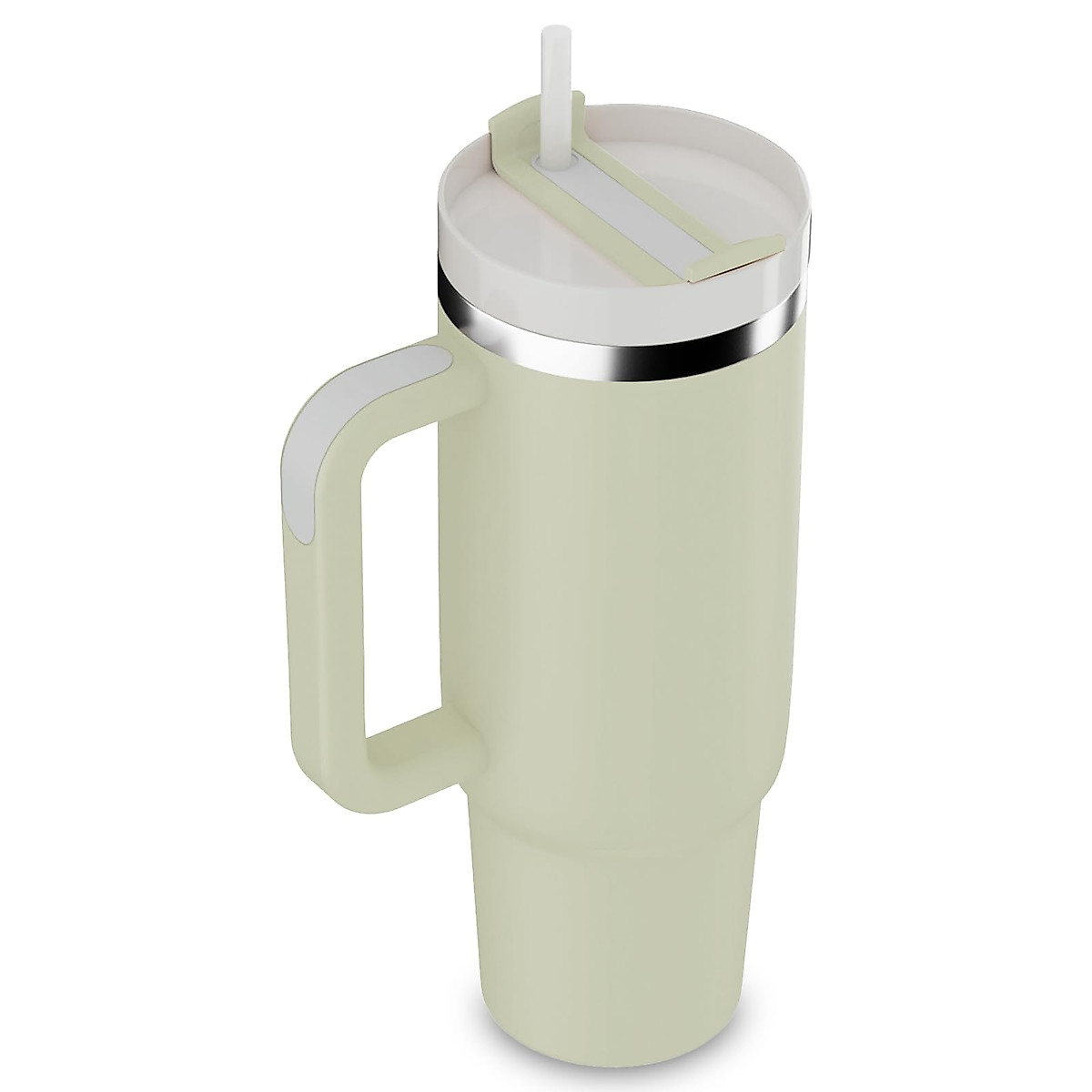 YOUEXPERT 30 oz Tumbler with Handle and Straw, Insulated Tumblers with Lid and Straw, 30oz Stainless Steel Cup Water Bottle Sports Travel Tumblers - Dune