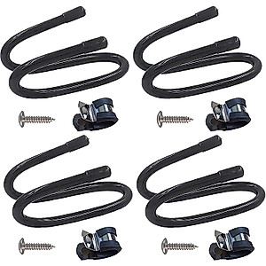 Cabinet Door Pan Lid Organizer, Set of 4, Wall Mount Pot Lid Rack Pot Lid Storage Rack Pan Covers Holder - No Scratch - No Pot Lid