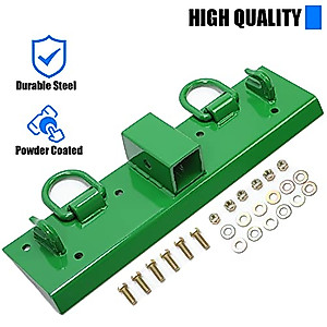 HECASA Tractor Grab Hooks 4.96" W × 21.93" L Compatible with John Deere 2" Receiver Compact Tractor Bolt on Grab Hooks