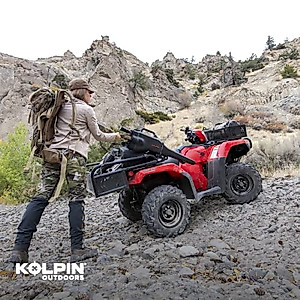Kolpin 53350 ATV Rear Drop Rack Basket Convertible 3-in-1, Black, 43" l x 31" w x 10" h