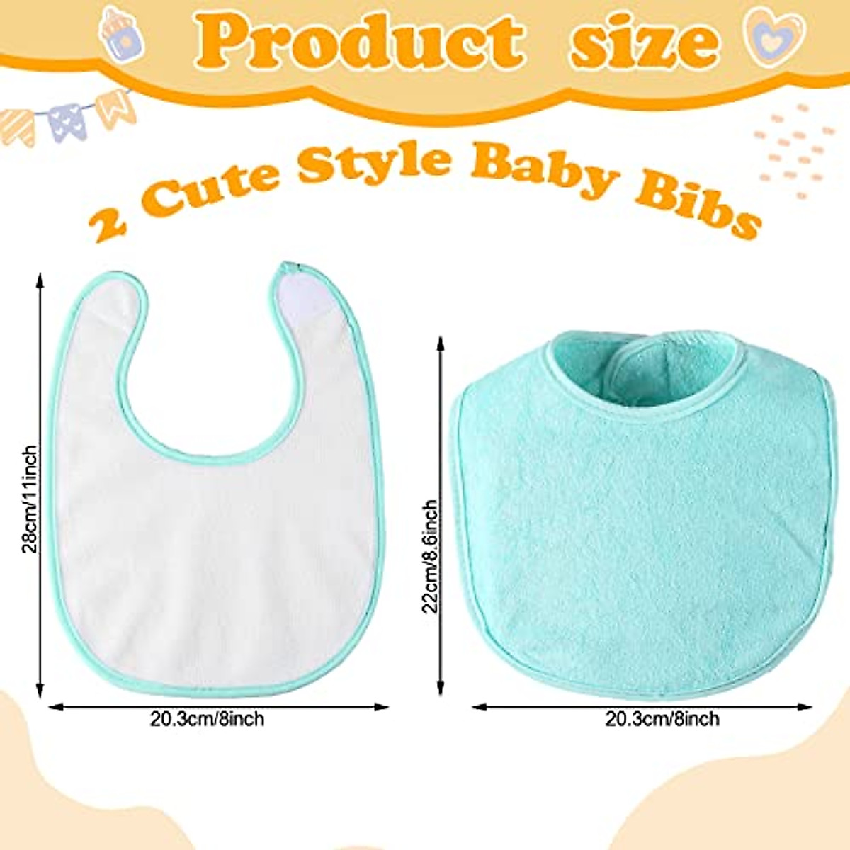 36 Pack Unisex Baby Cotton Bibs Baby Terry Bibs bulk Adjustable Baby Terry Cotton Drool Bibs Multicolor Infant Toddler Newborns Bandana Drool Bibs Set for Boys Girls Teething Drooling Feeding Eating
