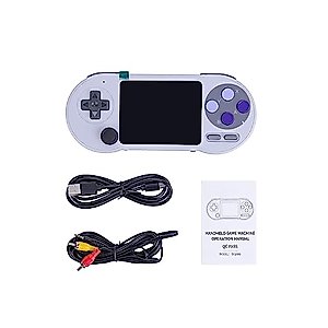 Handheld Game Console, 3-inch Data Frog SF2000 HD Arcade Game Console for Kids Adults, with 1500mAh Battery 6000 Classic Games Supports Multiple emulators (Single-Player Mode)