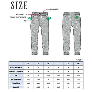 Southpole Men's Basic Active Fleece Jogger Pants-Regular and Big & Tall Sizes, HCH, L