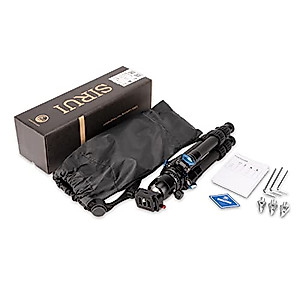 SIRUI AM-223 Carbon Fiber Camera Tripod Mini Travel Compact Tripod with 360° B-00K Ball Head, Arca Swiss Quick Release Plate, Loads up 15KG, Max Height 16", Folded Height 12.1"
