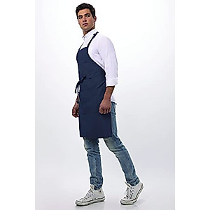 Chef Works Unisex Butcher Apron, Navy, One Size