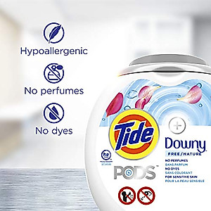 Tide Pods + Downy Free, Laundry Detergent Soap Pods, 61 Count