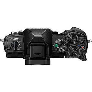 Olympus OM-D E-M10 Mark IV Digital Camera with M.Zuiko Digital ED 14-42mm f/3.5-5.6 EZ and M.Zuiko Digital ED 40-150mm f/4.0-5.6 R Lenses (Black) (2 Items)