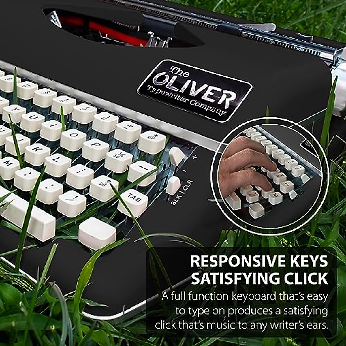 The Oliver Typewriter Company Timeless Manual Typewriter, Black