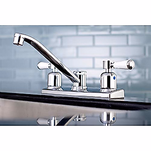Kingston Brass FB121DPL Paris 8" Centerset Kitchen Faucet, Polished Chrome