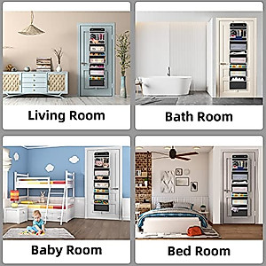 Over Door Hanging Organizer Storage (Black)