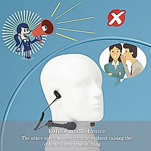 Retevis ETK007 Adjustable Throat Mic Walkie Talkie Headset, Compatible RT22 RT21 H-777 RT68 RT22S RT19 Walkie-Talkie, 2 Way Radio Headset with Finger PTT Two Earplugs, for Cycling(1 Pack)