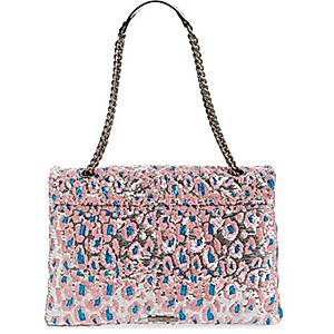 Kurt Geiger Women’s Kensington XXL Sequin Pink Blue Shoulder Crossbody Bag