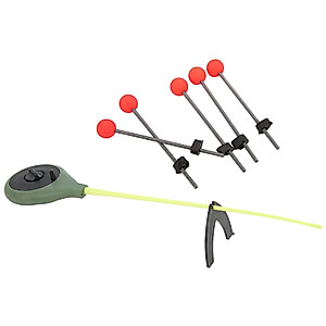 Alomejor 5pcs Winter Ice Fishing Rod Pole Tip Portable Winter Fishing Pole Ice Finishing Rod Spring for Outdoor Winter Fishing Tackle Auxiliary Equipment(M)