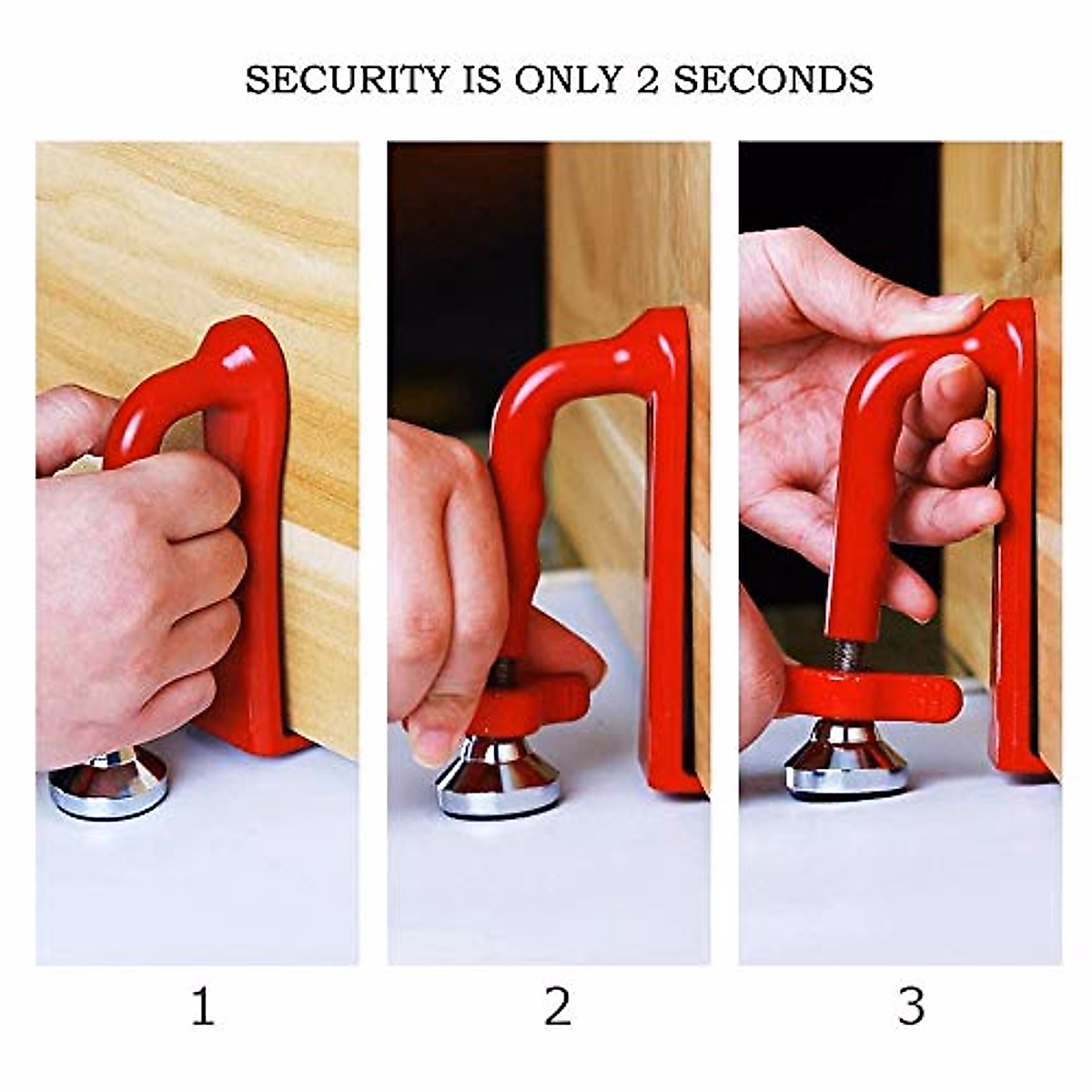 SmartCoolous Door Jammer Door Stopper Portable Door Security Device Add Safety and Privacy Security Reinforcement Siren Home Door Lock Security Lockdown Interior Door Lock