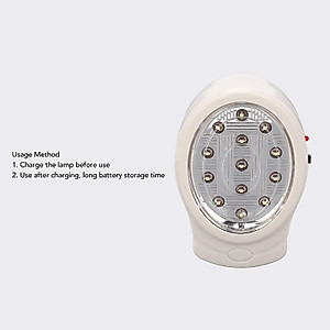 Plug in Emergency Light Rechargeable Home Automatic Power Failure Outage Light Fire Emergency Light AC110‑240V (US Plug)